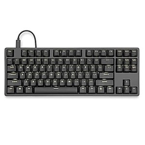 DROP ENTR Series TKL Mechanical Keyboard - Gateron Yellow Linear Switches - PBT Double-Shot Keycaps - LED Backlight - Black
