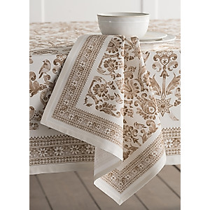 Maison d' Hermine Napkin 100% Cotton 20 Inch x 20 Inch Set of 4 Dinner Napkins, Decorative Washable Cloth Napkin for Gifts, Dining, Buffet Parties & Camping, Allure -Thanksgiving/Christmas