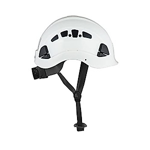 Defender Safety H1-CH Safety Helmet Hard Hat with Visor ANSI Z89.1 for Construction (White w/Visor)