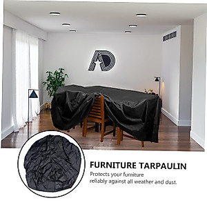 YARNOW 2pcs Sofa Slipcovers Outdoor Bench Slipcover Garden Furniture Cover Garden Chair Cover Outdoor Sofa Household Sectional Couch Cover Dustproof Furniture Cover Large 210d Combination