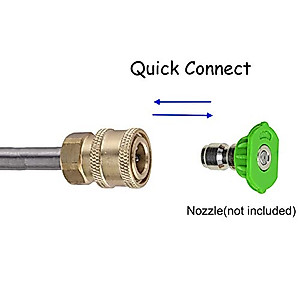 M MINGLE Pressure Washer Extension Wand, Power Washer Lance, 17 inch, 1/4 inch Quick Connect