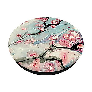Pink Flowers Sakura Pop Mount Socket Japanese Cherry Blossom PopSockets PopGrip: Swappable Grip for Phones & Tablets