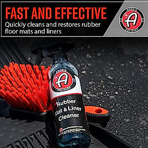Adam's Rubber Mat & Liner Cleaner 16oz – Protectant & Rubber Floor Mat Cleaning Solution for Car Detailing | Deep Cleans & Restores Mats, Truck Bed Cargo Liners, Trunk Mat Accessories & More