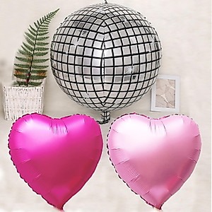 GoExquis 200PCS Hot Pink Metallic 22"18"14"10" Balloon Arch Garland Birthday Baby Shower Bridal Shower Valentine Engagement Wedding Party Decorations Supplies