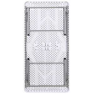 EMMA + OLIVER 4.93-Foot Kid's Granite White Plastic Folding Activity Table - Play Table