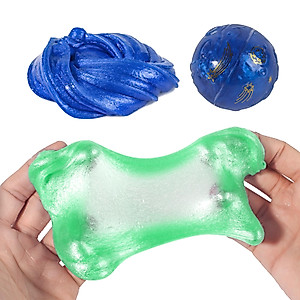 3LB 33 Pcs Galaxy Slime Kit, DIY Slime Making Kit for Boys and Girls, 8 Pack Galaxy Slime Balls, Solar System Space Galaxy Stickets, Crafting Supplies Party Favors for Kids…