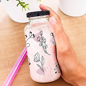 UV DTF Cup Wrap,Transfer Stickers for Glass Cups,Flowers Leaf Waterproof UV DTF Cup Wrap Rub on Transfers Stickers Decals,Clear Film Transfer Paper UV DTF Cup Wraps Transfer Sticker Iron-on Transfers