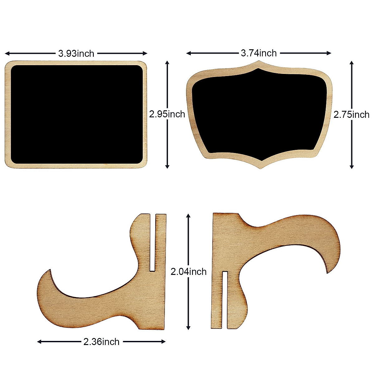 20PCS Mini Chalkboard Signs with 1 Erasable Chalk Marker,Small Chalkboard with Support Easels,Chalkboard Place Cards,Table Numbers,Food Labels for Party Buffet,Weddings,Special Events