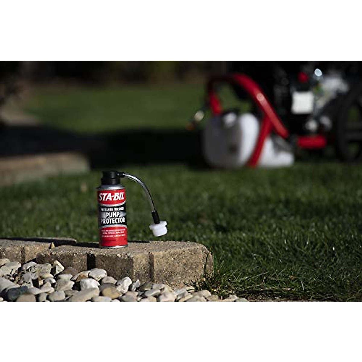 STA-BIL Pump Protector - Protects Pressure Washer Pumps and Other Internal Components During Storage, Next Gen Anti-Freeze and Lubricant Formula, 4oz (22007) , Red