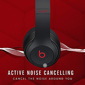 Beats Studio3 Wireless Noise Cancelling Over-Ear Headphones - Defiant Black-Red with AppleCare+ (2 Years)