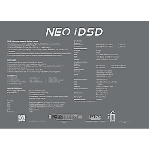 iFi NEO iDSD Desktop DAC, Hires Bluetooth Receiver, and Balanced Headphone Amplifier