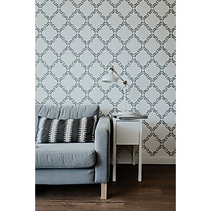 PINKIPO®, Moroccan Elegant, (16"x40") XL Stencil, Ethnic Large Wall Stencil, Classic Geometric Wall Stencils for Painting, Stencils for Walls, Moroccan Wall Stencil