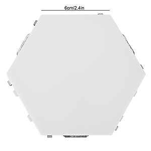 Hexagon Lights, Hexagon Led Lights, Hex Lights for Wall Led Light Wall Panels for Living Room, Bedroom, Led Wall Decor, 100V-240V (5 Lights with Power Supply EU Plug)