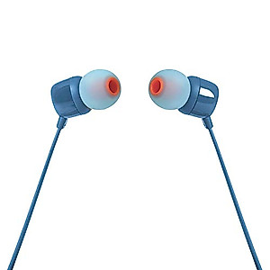 JBL T110 Blue Earphones De Botón Con Micrófono Integrated