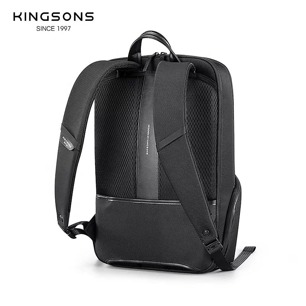 Kingsons, Travel Backpack for Men Women, Water Resistant 15.6 inch Laptop Backpack for Business with USB Charging Port, Multi-Function Work Backpack for Office College School Traveling