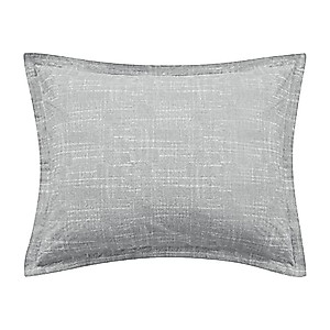 Poppy & Fritz | Stripe Collection| Duvet Cover Set- 100% Cotton Ultra Soft, All Season Bedding, Pre-Washed for Added Softness, Twin, Grey