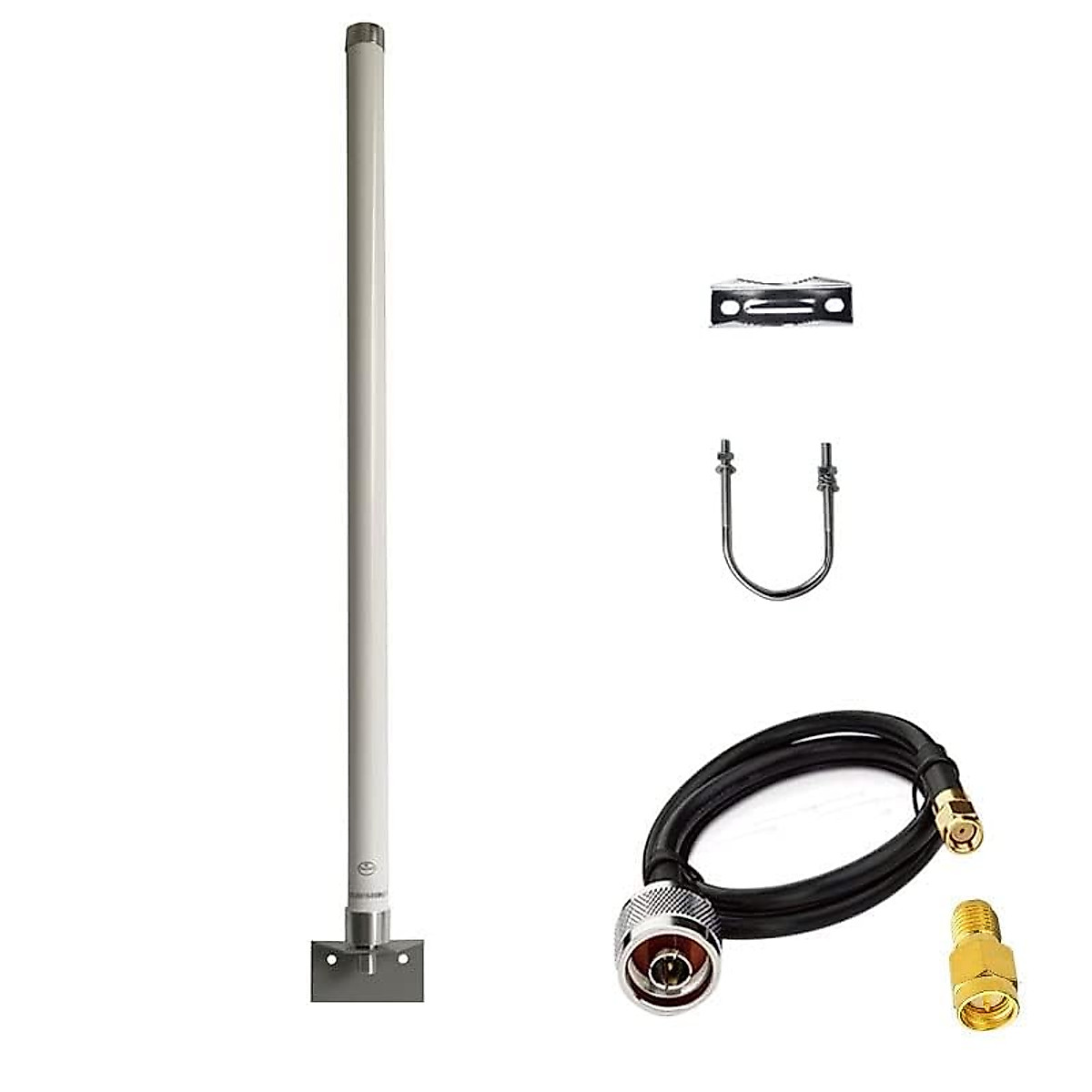 External Outdoor WiFi Antenna Long Range Omni-Directional 2.4G/5.8G 12dBi Antennas for WiFi 6 Extender/WiFi Access Point/WiFi Trail Spypoint Security Camera Antenna/WiFi Routers
