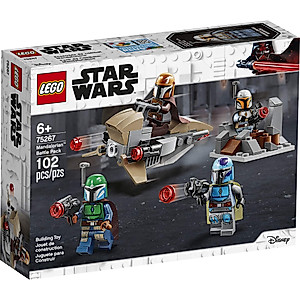 LEGO Star Wars Mandalorian Battle Pack 75267 Mandalorian Shock Troopers and Speeder Bike Building Kit; Great Gift Idea for Any Fan of Star Wars: The Mandalorian TV Series (102 Pieces)