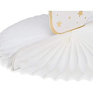 Honeycomb Centerpiece, Gold Foil Baby Shower Decorations (3 Designs, 6 Pack)