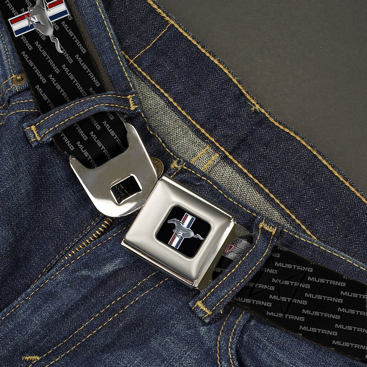 Buckle-Down Seatbelt Belt Mustang Regular