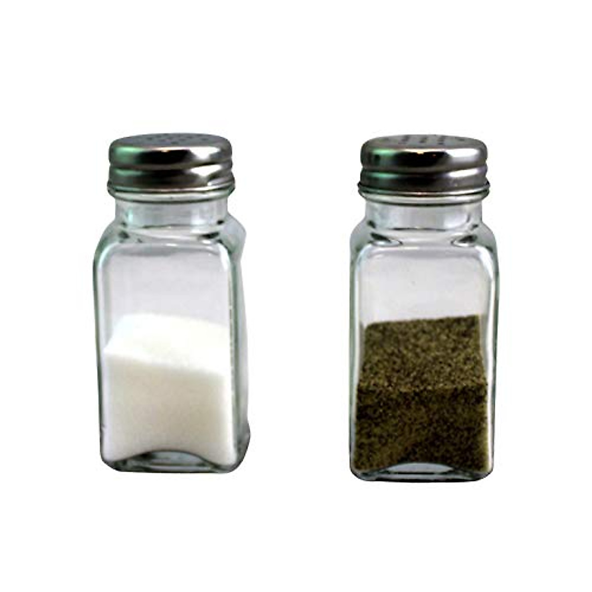 Salt and Pepper Shaker Set (Clear Glass)