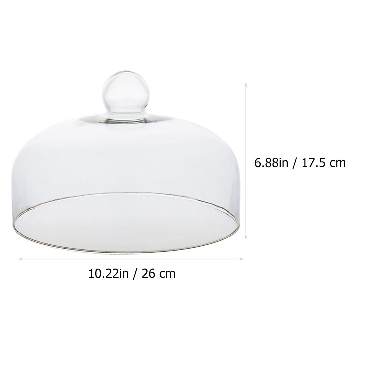 Cake Display Stand Cover 10 inch : Housoutil Cake Dome Cover Glass Cake Dome for Dessert Cheese-Dust- Proof Round Cake Holder Food Tent