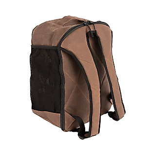 EDC Meal Prep Backpack by Evolutionize - Full Meal Management System - Holds 6 Meals - Includes Portion Control Meal Prep Containers + Ice Pack (Backpack - 6 Meal, Brown (Waxed Canvas))