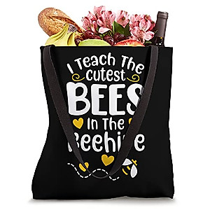 I Teach The Cutest Bees In The Beehive Teacher Life School Tote Bag