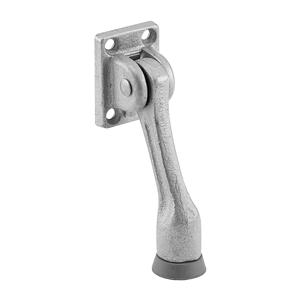 Sentry Supply 658-1002 Door Holder, 4 inch Drop Down, Zinc Diecast, Bronze Plated, Black Rubber Tip, (single pack)