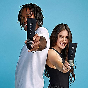 MOON Charcoal Whitening Stain Removal Toothpaste, Fluoride-Free, Lunar Peppermint Flavor for Fresh Breath, for Adults 4.2oz (2 Pack)