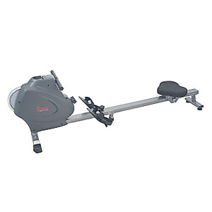 Sunny Health & Fitness SF-RW5856 Magnetic Rowing Machine Rower with Flywheel, 285 LB Max Weight, LCD Monitor and Device Holder