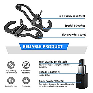 Wsays Ram Tow Hooks Compatible with 2009-2019 Dodge Ram 1500 Replace OEM 82210967 68196982AA