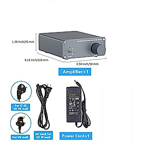 TBGFPO Tda7498e 2 Channel Sound Power Amplifier Audio Receiver Mini HiFi Amp Home Theater Speakers 160w X 2 Amplificador