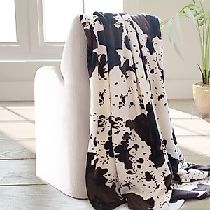 Cute Cow Print Blanket for Kids Cozy Soft Lightweight Cow Throw Blanket Warm Fleece Fuzzy Plush All Season Sofa Bed Travel Couch Cow Blankets Gifts for Baby Toddler Pet 40"x50"