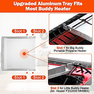 Miaton Wood Stove Fan Buddy Heater Fan Attachment for Mr. Heater(Compatible Big Buddy), Heat Powered Fan Thermal Fan Thermoelectric Fan for Outdoor Hunting/Camping/Ice Fishing Tent Propane Heater