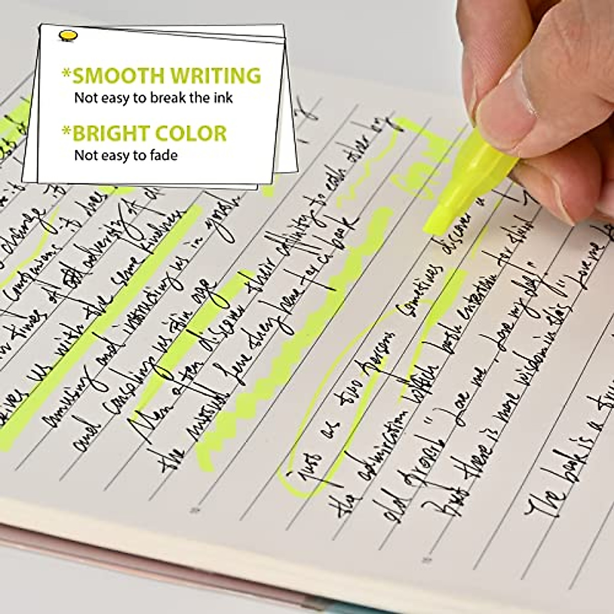 highlighters 80 pack, yellow highlighter,Chisel Tip Highlighter Pens, Non-toxic Odorless Quick-drying Markers for Multipurpose, Fade resistant, for classrooms and offices,A good gift for children