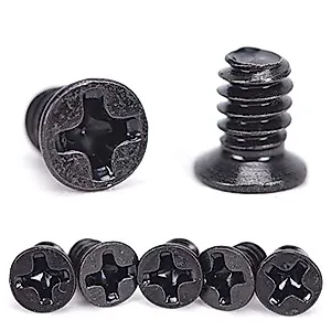 100PCS 3.5" Hard Drive Tray for Computer Chassis Hard Disk Black Screw for PC for Computer Chassis Hard Disk Screw 3.5mmx6mm SCRW-000924