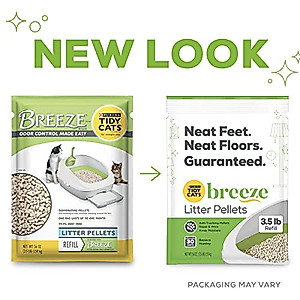 Purina Tidy Cats Litter Pellets, Breeze Refill Litter Pellets in Recyclable Box - (6) 3.5 lb. Bags