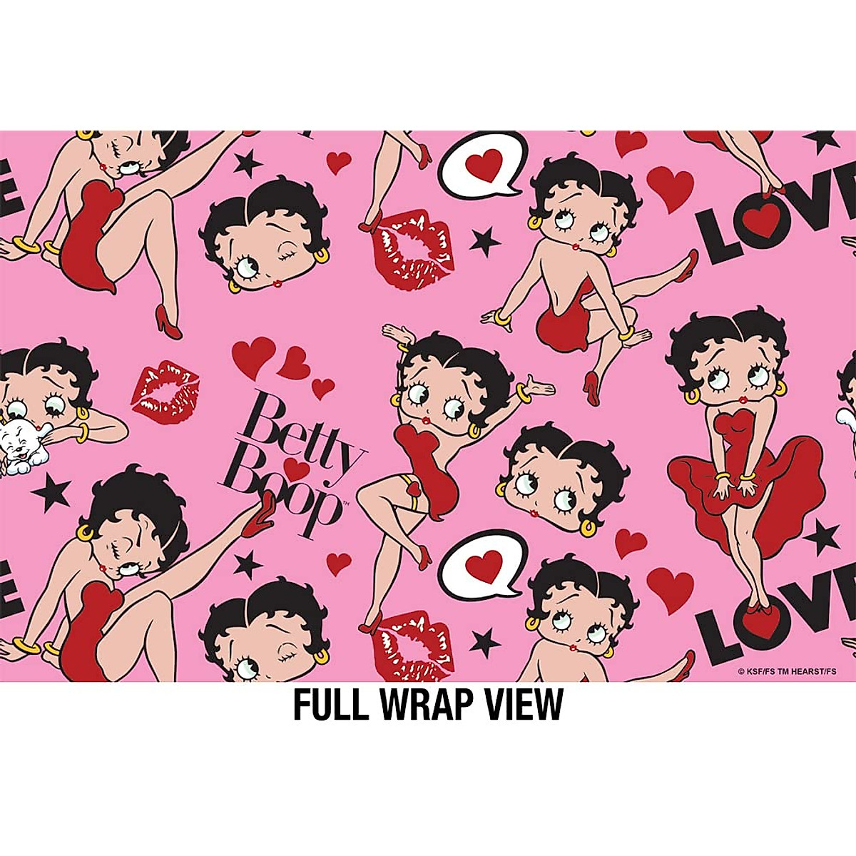 Betty Boop OFFICIAL Collage 18 oz Insulated Water Bottle, Leak Resistant, Vacuum Insulated Stainless Steel with 2-in-1 Loop Cap