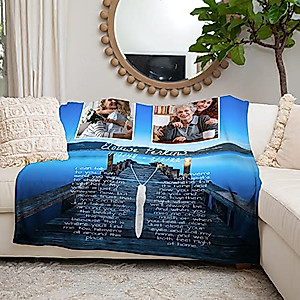 Generic Personalized Memorial Blanket Collection, Custom Keepsake Throw, Sympathy Gift, Remembrance Gift, Memory Gifts (Design 6, 50x60in Medium Sherpa-Lined)…