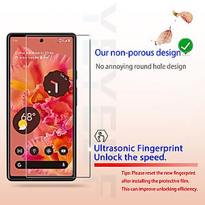 YEYEBF Google Pixel 6 5G Screen Protector + Camera Lens Protectors, [2+2 Pack] Full Coverage Tempered Glass Screen Protector for Pixel 6 [Case-Friendly][Anti-Shatter][3D Glass]