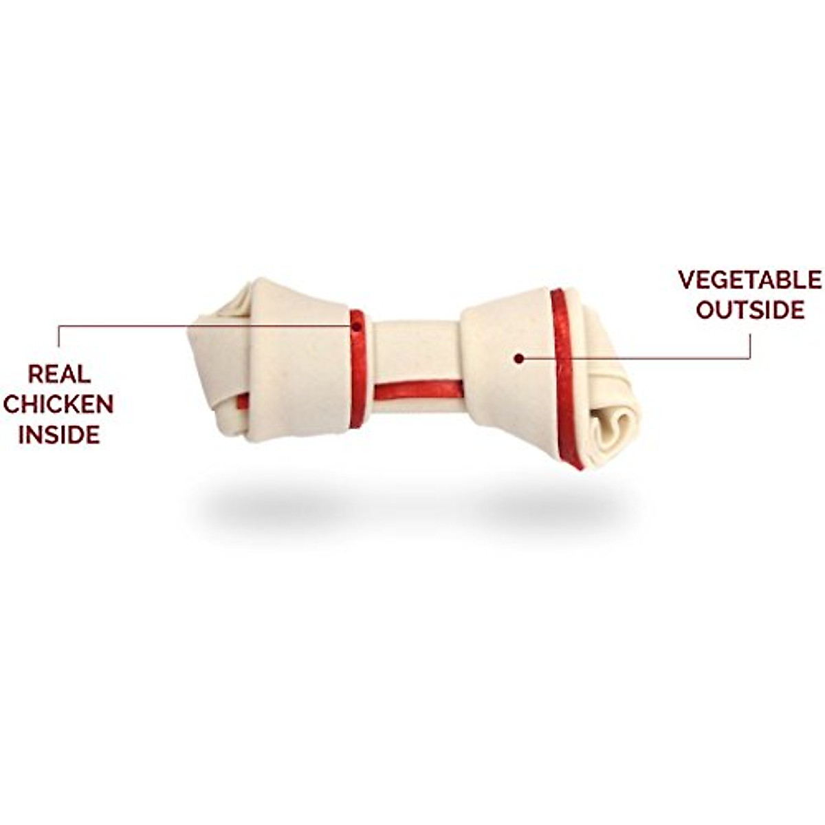 Dreambone Vegetable & Chicken Dog Chews, Rawhide Free, Large, 3-Count