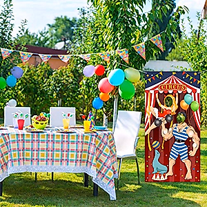 Carnival Circus Party Decoration Carnival Photo Door Banner Backdrop Props, Large Photo Door Banner for Carnival Circus Party Decor Game Supplies (Hercules)