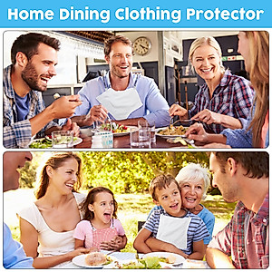 Eunoir 2 Pieces Folk Style Napkin Clip, Adult Dining Bib and Napkin Clip, Dental Bib Clip, Elder Dining Bib Clip