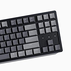Keychron K8 Wireless Bluetooth/USB Wired Mechanical Keyboard, Hot-swappable Tenkeyless 87 Keys RGB LED Backlit Gateron Blue Switch N-Key Rollover, Aluminum Frame for Mac and Windows