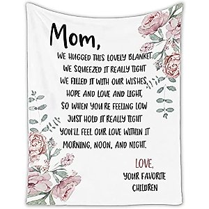 OMGJS Mom Blanket from Daughter,Gifts for Anniversary Mom Birthday Gifts,Mom Blanket,Throw Blanket 39"×59"