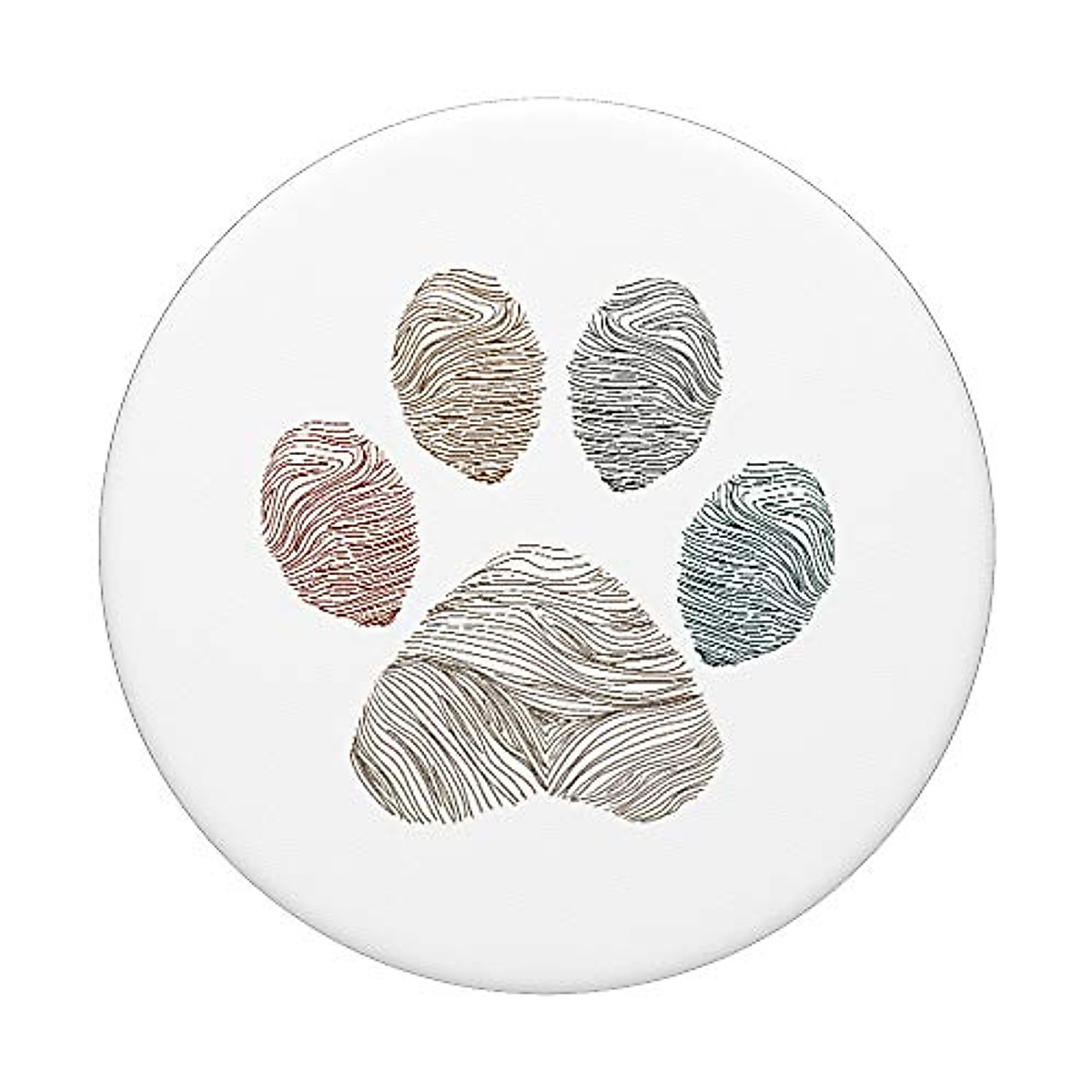 Footprint Paws Breed Pitbull Claws Bark Pet Dog PopSockets Swappable PopGrip