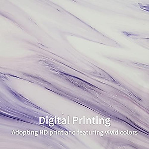 MitoVilla Purple Marble Shower Curtain Set, Abstract Fabric Curtain for Bathroom Decor, Modern Standard Curtain for Bathtub, Lavender Washable , 72 x 72