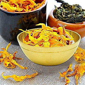 Shubhkart Brass Offering Bowl, Pack of 7 Brass Mini Water Bowl Tibet Tibetan Buddhist Supplies, for Buddhist Ceremonies, Burning incense cones, Dhoop,Meditation