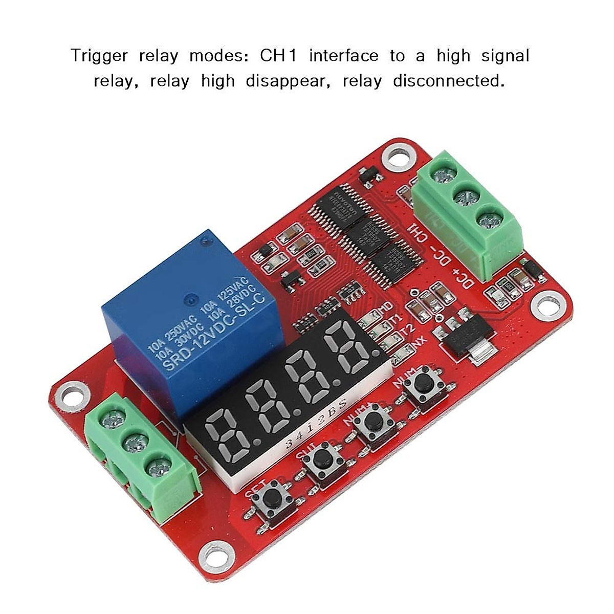 FRM01 Multifunction Infinite Loop Timing Self-Lock Relay Cycle Timer Module Automation Delay